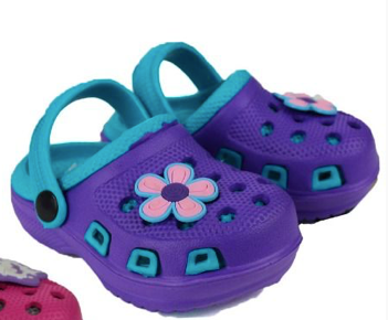 Coastal Kicks Toddler Girl's Two-Tone Clogs- Purple/Blue – Tiny Tots